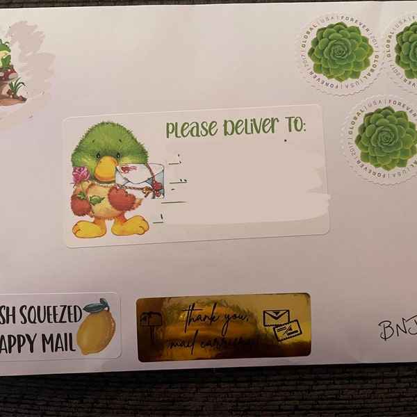 Bird 5 PDT Please Deliver to Labels - Etsy