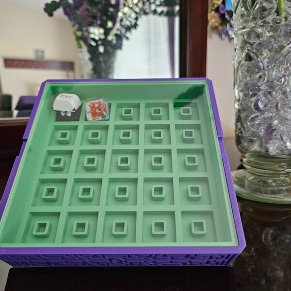 ANOMALY 6x6 [36 Slot] Artisan Keycap Box (with Stem Guides) - Etsy