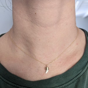 Custom Puppy/ Kitten Tooth Necklace // Pet Memorial Necklace - Etsy