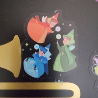 Good Fairies Flora Fauna Merryweather Transparent Laptop Stickers ...