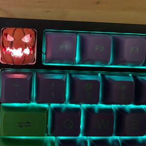 Metroid Gravity Suit/ Purple Keycap RGB MX Stem - Etsy