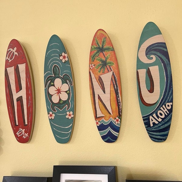 Hula Hawaii Sign - Hawaiian Sign Tropical Beach Decor Hula Art - Etsy