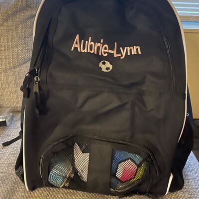 Name With Soccer Ball Soccer Backpack, Name Soccer Backpack ...