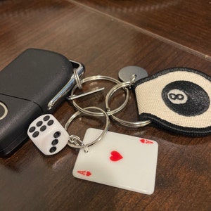 Poker Playing Card Keychains / Includes 1 - Etsy