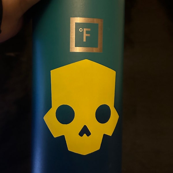 Helldivers 2 Skull Vinyl Decal for Laptop, Car, Window, Mirror, Bumper ...