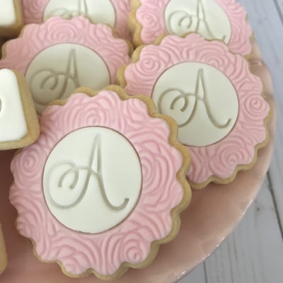 Fancy Monogram Fondant Embosser Alphabet Fondant Embossers & - Etsy