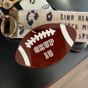 Football Key Chains / Bag Tags / Football Team Gifts - Etsy