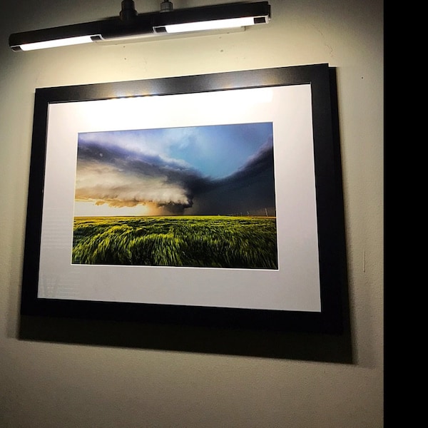 Supercell Thunderstorm Over Wheat Field in Kansas • Print | Canvas ...