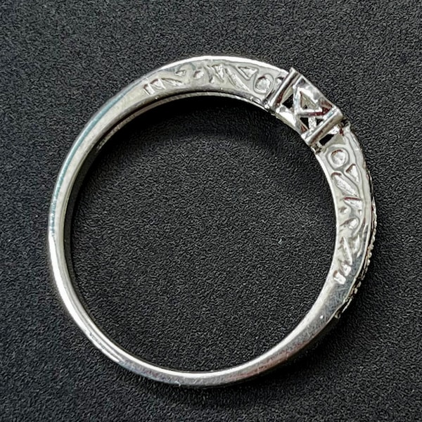 925 Sterling Solid Silver, Infinity Blank Channel Ring Setting, Good ...