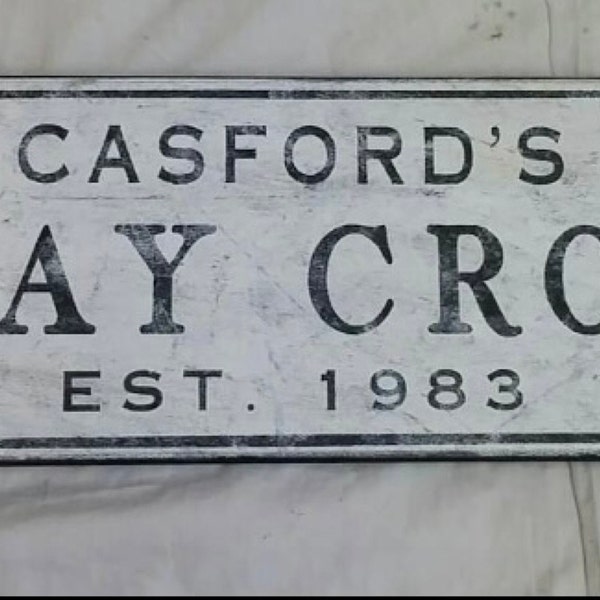 Custom Railway Station Wood Sign - Hand Made Wooden Antique Train Decor ...