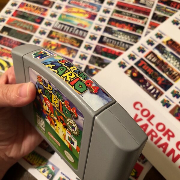 N64 End Labels, All NEW Clear - Etsy
