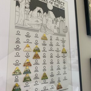 National Park Enamel Pin Sets National Park Lapel Pin Collection ...