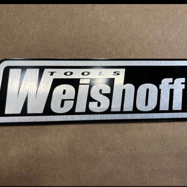 Custom Aluminum Name Plate for Tool Boxes, Lockers or Whatever You Want ...