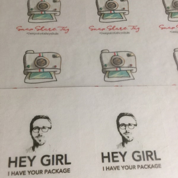 Hey Girl | Small Shop Packaging Stickers | Shipping Stickers | Happy ...
