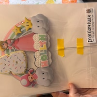 3D handmade Bestie Cake Topper and 2 Mini Topper / Cupcake - Etsy Australia