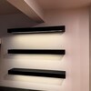 Floating Shelf With LED Lights, Modern Thick Shelf, Recessed Led Strip ...