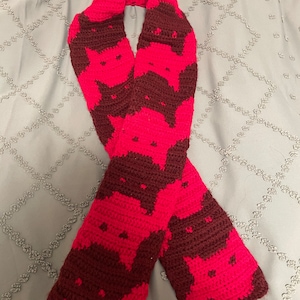 Crochet Cat Scarf Pattern DIGITAL PDF PATTERN - Etsy