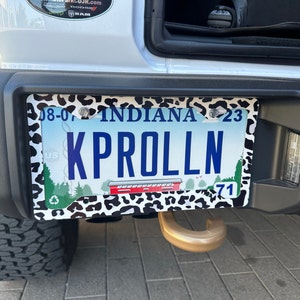 Cheetah Spots License Plate Frame Matches Personalized Plate in Our ...