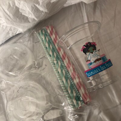 Personalized Spa Themed Party Cups - Etsy