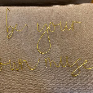 AUTOGRAPH Font Wire Words Wire Word Sign Personalized - Etsy