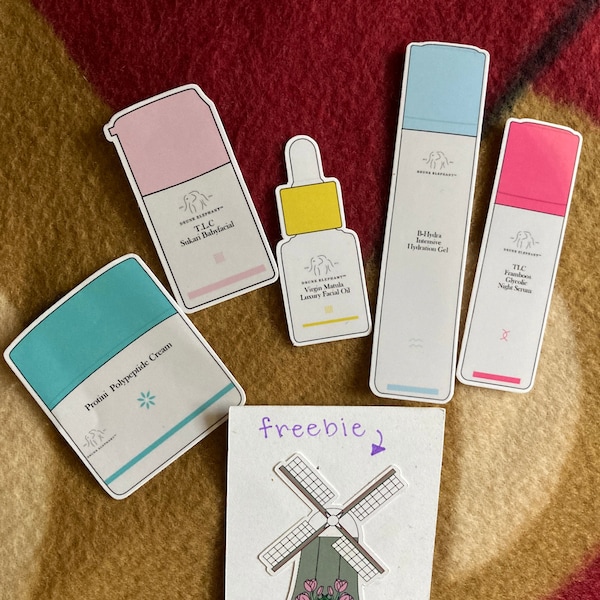 Drunk Elephant Skincare Stickers | Cute Aesthetic Waterproof Skincare ...