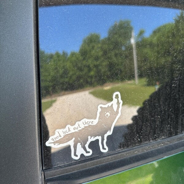 Good Luck Out There Fantastic Mr Fox Wolf Fist of Solidarity Sticker - Etsy