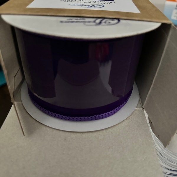 WR 63-5156 Holiday Blue Rose Floral Wired Edge Ribbons, 2.5" X 10 Yards ...