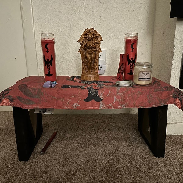 Altar Cloth Tarot Cloth Lilith Goddess Symbol Altar Decor - Etsy