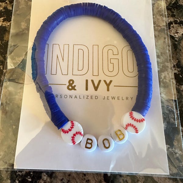 Baseball Mom Bracelet | Personalized Baseball Bracelet Set | Baseball ...