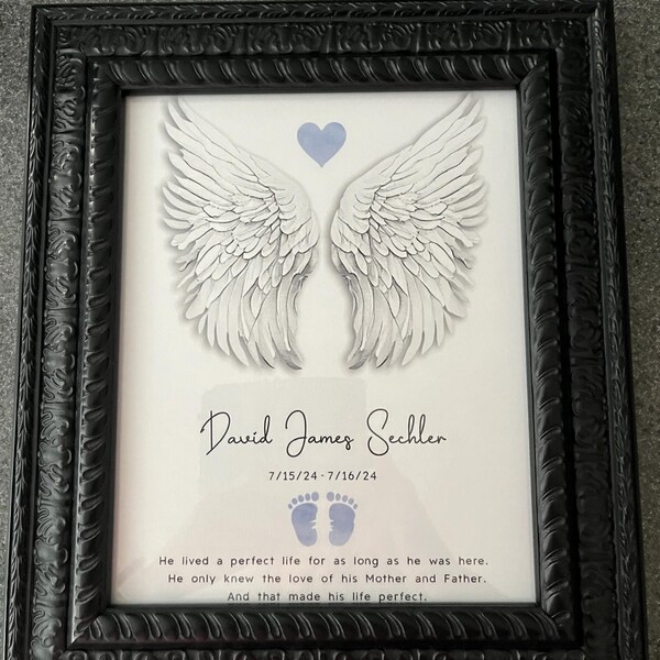 Personalised Angel Baby Keepsake • Stillborn Baby • Miscarriage ...