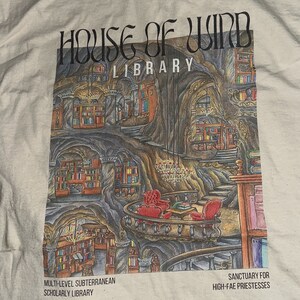 House of Wind Library Velaris ACOTAR Illustrated Art Licensed - Etsy