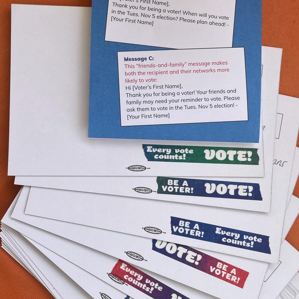 Rainbow Postcards to Voters Washi Tape, Perfect for Decorating Your Get ...