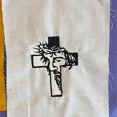 Jesus Cross Machine Embroidery Design, Four Sizes Included, Instant ...
