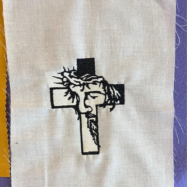Jesus Cross Machine Embroidery Design, Six Sizes Included, Instant ...
