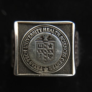 Personalized Silver Ring Old English Silver Ring Letter | Etsy