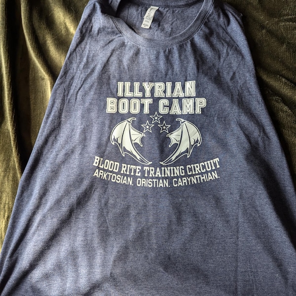 Licensed ACOTAR Azriel Workout Top, Azriels School of Flight, Illyrian ...