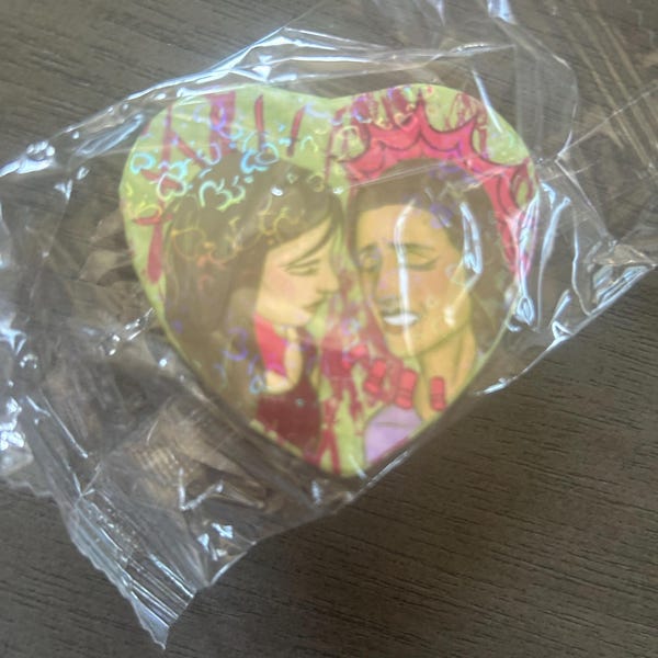 Saw Couple Pin Badge Chainshipping Coffinshipping Shotg*nshipping ...
