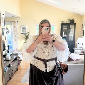 Antique Tan Under Bust Victorian Renaissance Medieval Women's Waistcoat ...