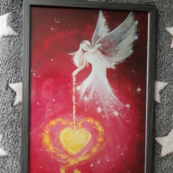 Angel Picture "universal Life Energy" Art Prints, Recovery Gifts ...