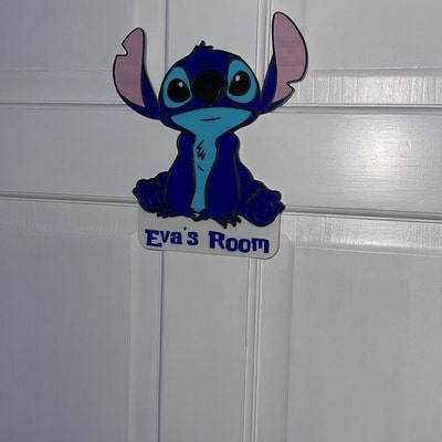 Personalised Lilo & Stitch Inspired 'stitch' 3D Printed Door Sign ...
