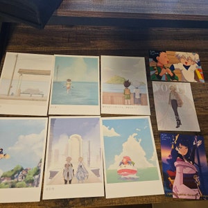 Aesthetic Anime Postcard Prints: Anime Prints, Minimalist Art Prints ...