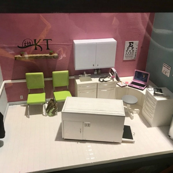 Dollhouse Miniature Handcrafted Medical Exam Table Hospital 1/12th ...