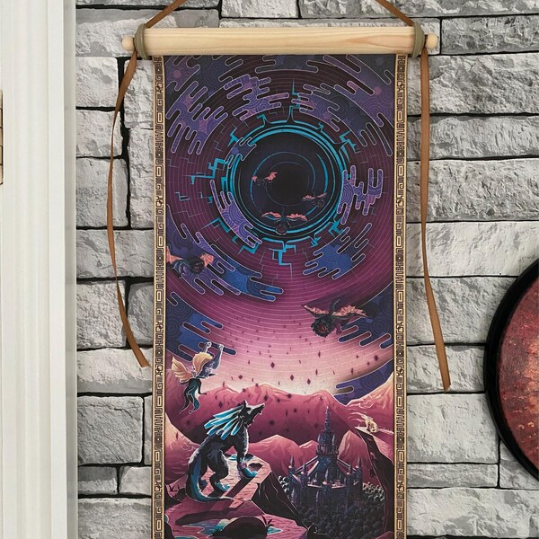 Majoras Mask Zelda Scroll Poster Print - Etsy
