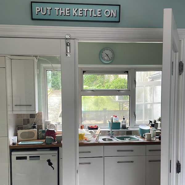 Put the Kettle on | Framed Metal Print | Retro | Metal Sign | Gallery ...