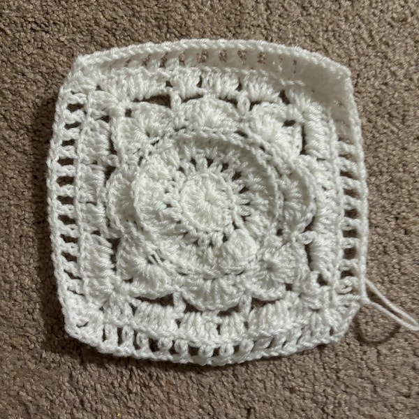 Violet Granny Square Crochet Pattern, PDF Instant Download, Pattern in ...