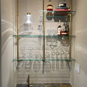 Ceiling-mounted French Bistro Shelves for Bar or Kitchen - Etsy