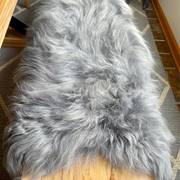Genuine Icelandic Sheepskin Rug Throw Shade of Brown Curly Pile - Etsy