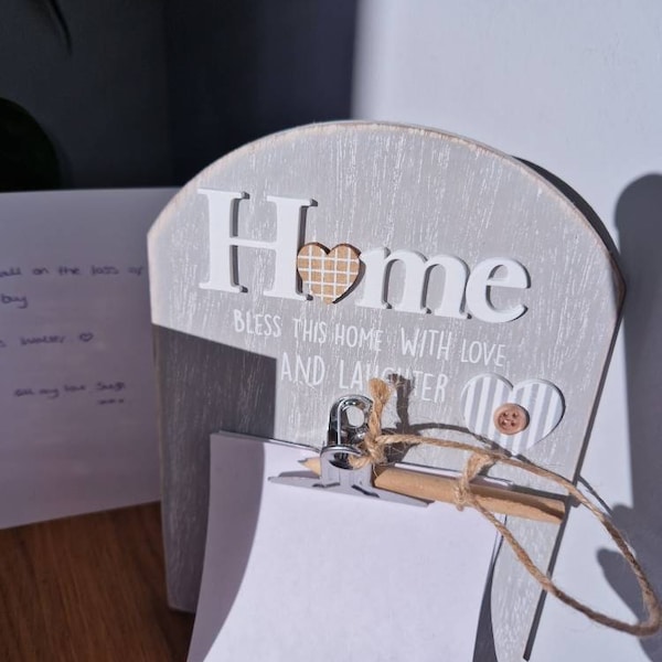 Home Clipboard Memo Notes Messages Board Bulletin Board With Clip ...
