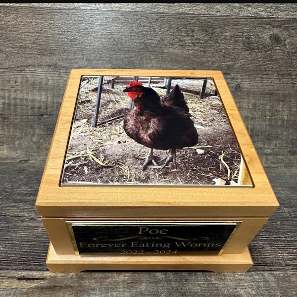 Chicken Urn Small Animal Pet Urn Hen Rooster Duck Urn Pet Memorial ...