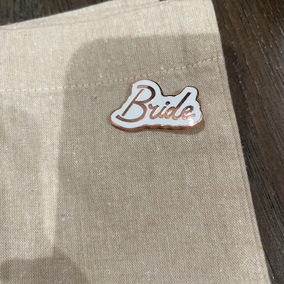 Bride Enamel Pin Wedding Pin Hen Party Badge Bachelorette Pin Hard ...